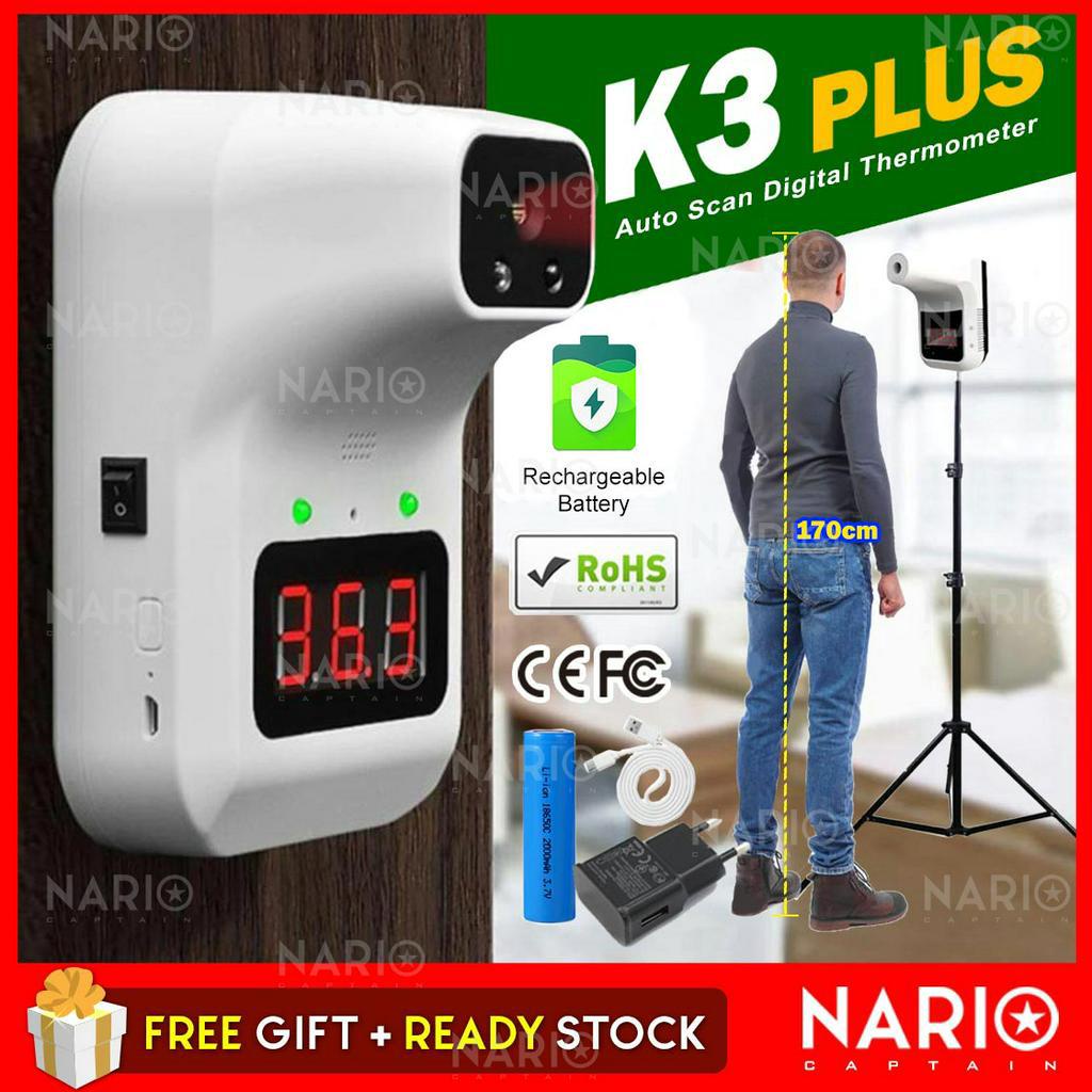 NARIO Improved Auto Scan K3 PLUS Thermometer + 1.7m Tall Stand ...