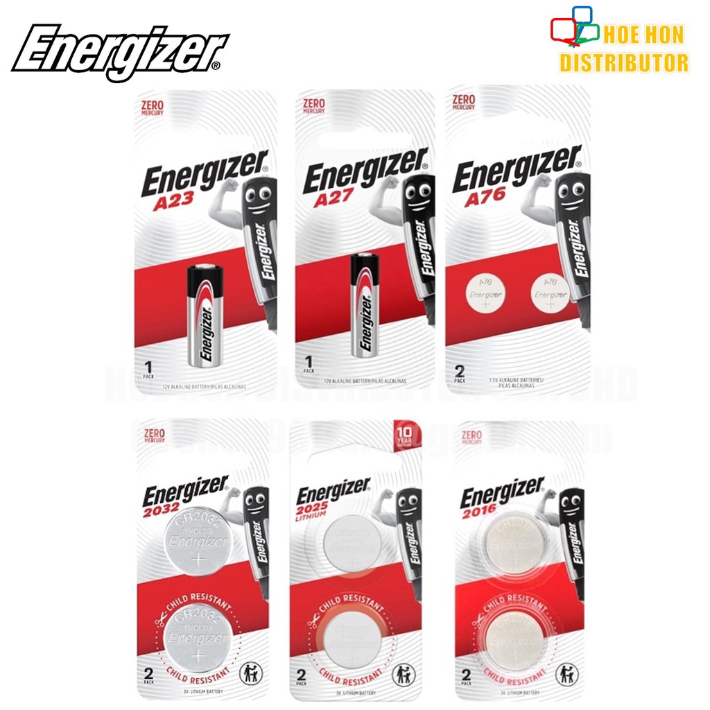 Energizer Lithium Button Battery Cell CR 2025 2032 2016 A76 LR44 DL ...