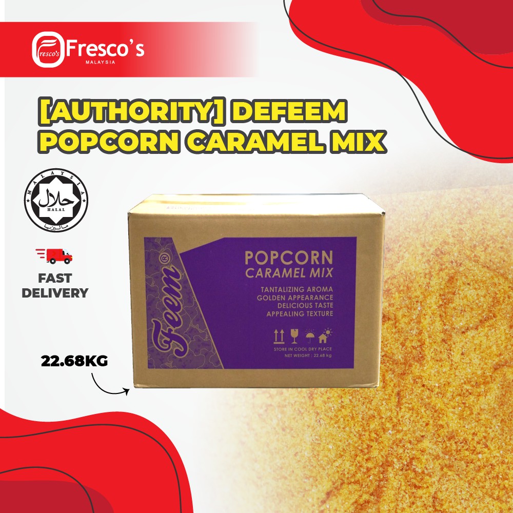 FEEM Popcorn Caramel Mix Sugar Powder Fresco Popcorn Sugar Golden Mix ...
