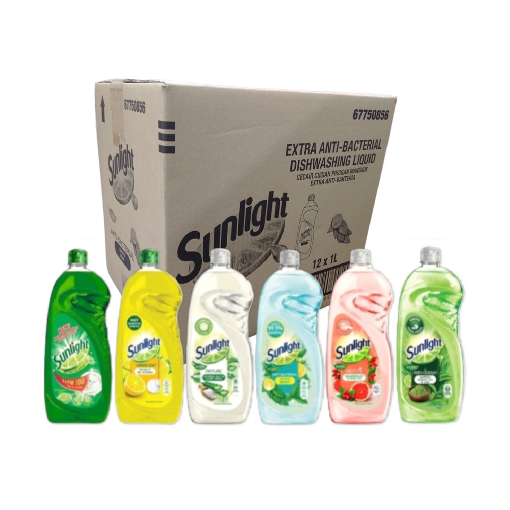 Sunlight Dishwashing Liquid-1Carton(800mlx12) - 6 Variants | Shopee ...