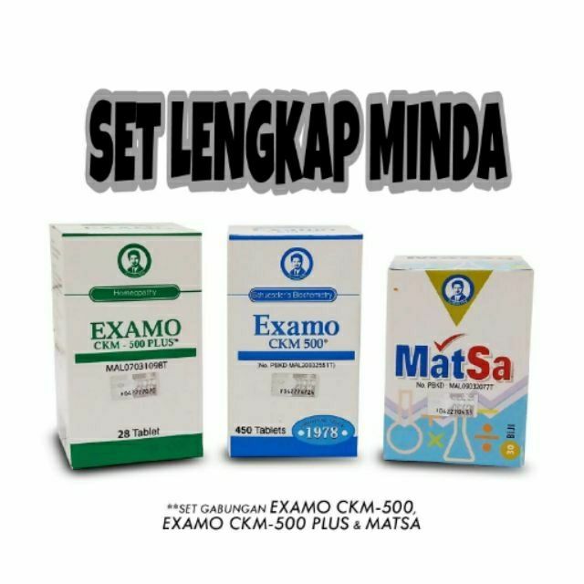 [ No. 1 Brain Booster ] MIX SET KOMBO EXAMO CKM 500 - EXAMO HIJAU ...