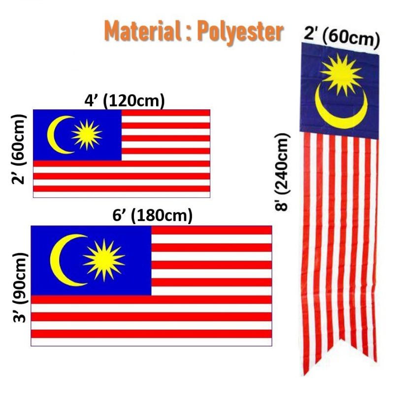 Bendera Malaysia All Negeri State Flag Polyester 马来西亚国旗 | Shopee Malaysia