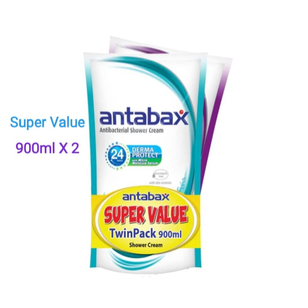 Antabax 900ml x 2 Twin Pack Anti Bacterial Shower Cream | Shopee Malaysia