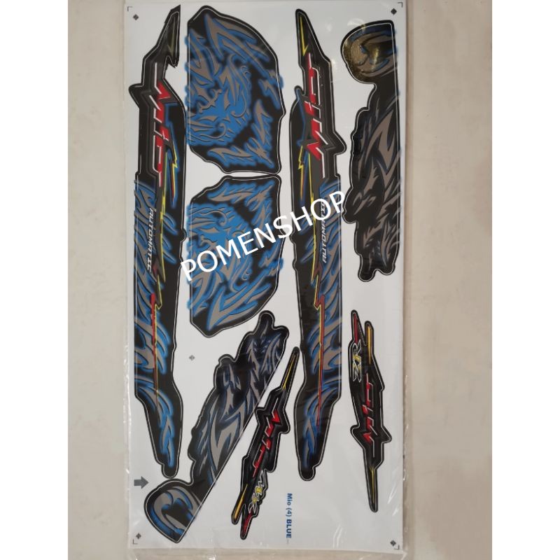 YAMAHA EGO MIO(4) BODY STICKER BADAN STRIKE STRIPE STIKER | Shopee Malaysia