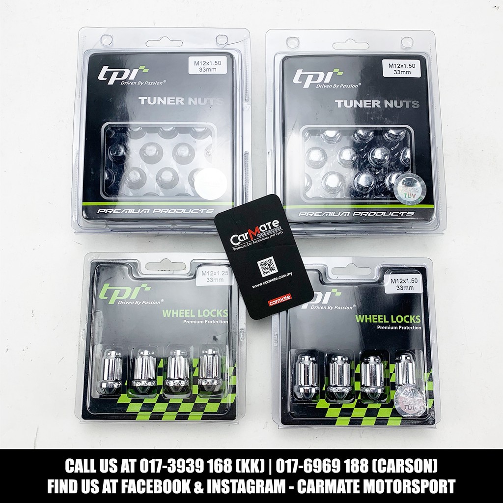 Original TPi Locking Nuts M12 x 1.25 1.50 Wheel Special Flower Lock Lug ...
