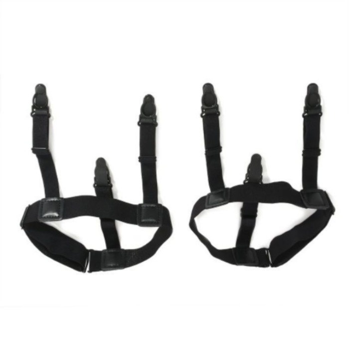 2Pcs Mens Stays Holders Elastic Shirt Garter Non-Slip Locking Clamps ...