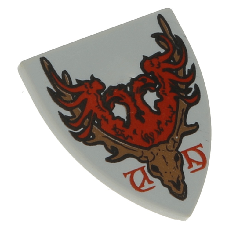 LEGO PARTS 3846pb019 Minifigure, Shield Triangular with Durmstrang Stag ...