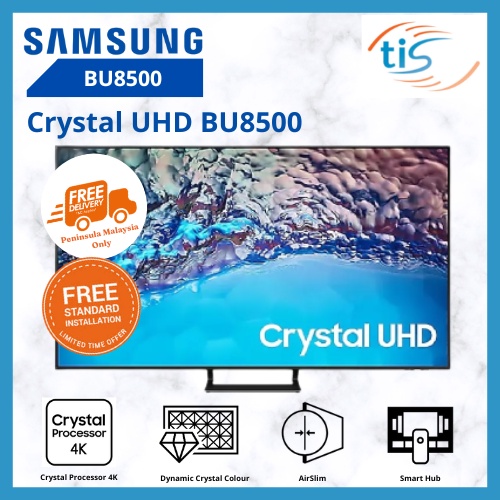 SAM-UA50BU8500 | Samsung 50 inch BU8500 Crystal UHD Smart TV (2022) | Shopee Malaysia