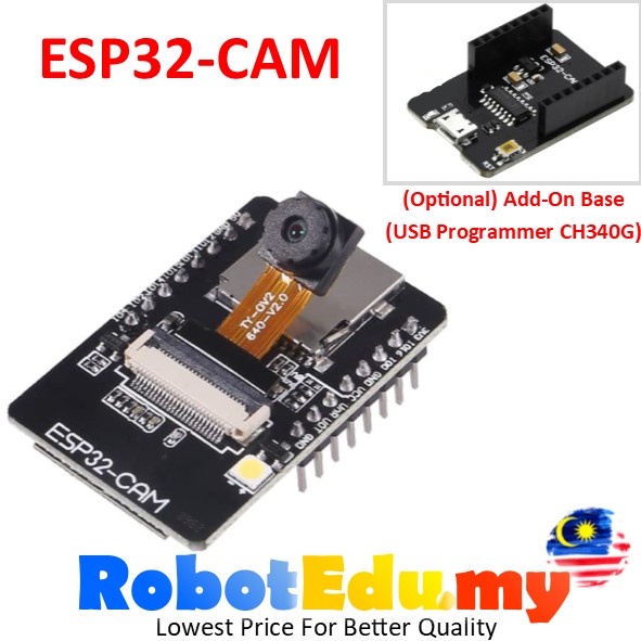 ESP32-CAM WiFi + Bluetooth Development Board IoT ESP ESP32 CAM With ...