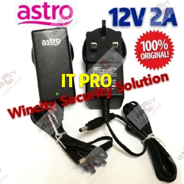 PRO 🏠 Original Astro 12v 2A adapter PVR Beyond Decorder Njoi | Shopee ...