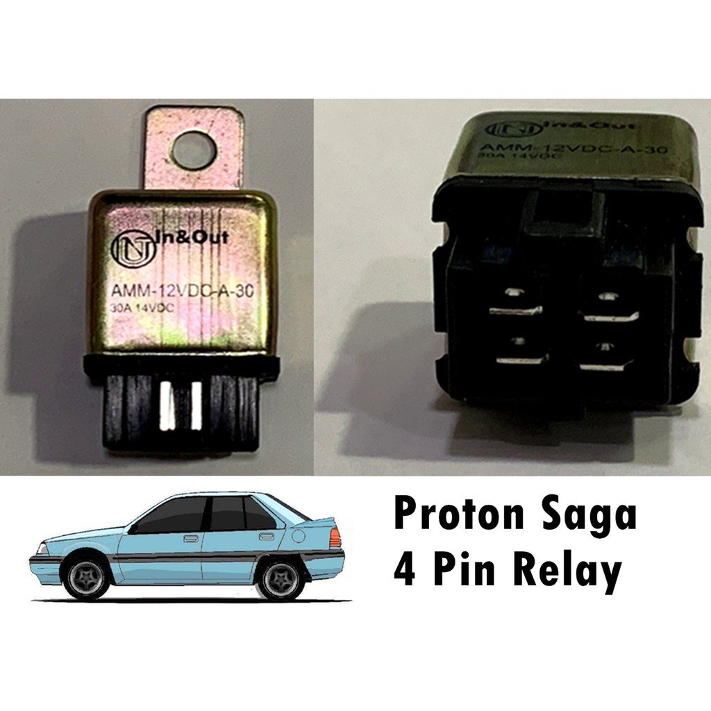 Proton Saga Car Alarm 4 Pin Relay -1piece | Shopee Malaysia