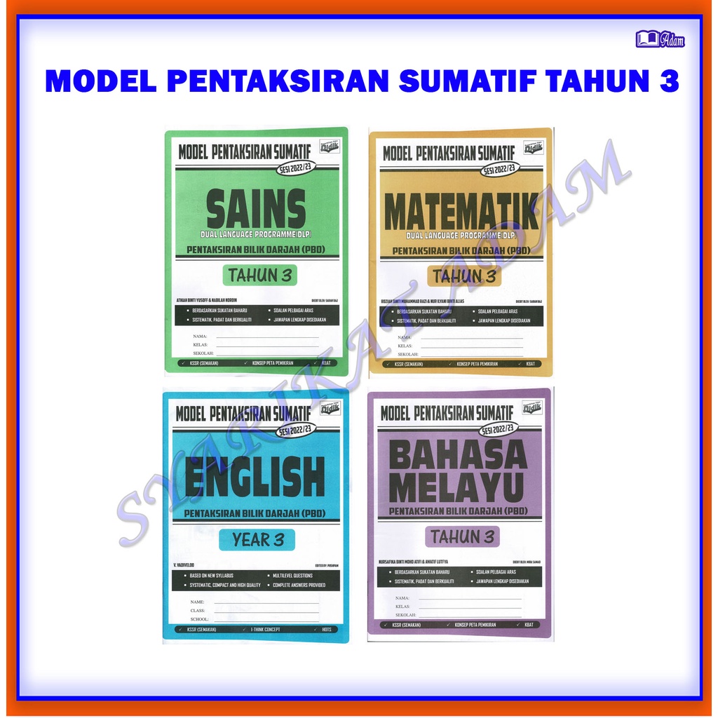 [adm] Buku Latihan Model Pentaksiran Sumatif Tahun 3 Shopee Malaysia