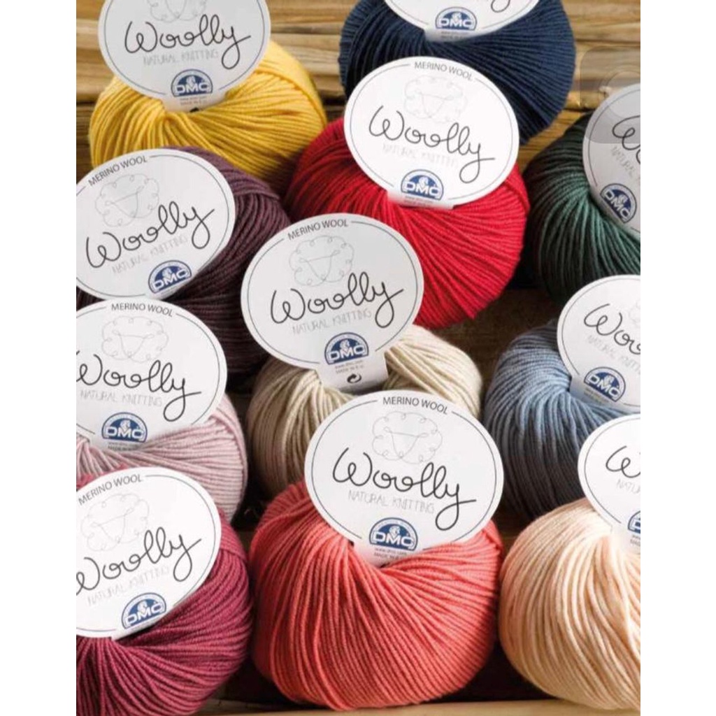 DMC Woolly Natural Knitting Merino Wool Yarn, 100% Merino Wool, 50gram ...