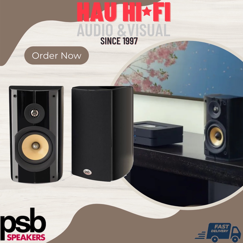 PSB Imagine B Bookshelf Speaker (Gloss Black) | Shopee Malaysia