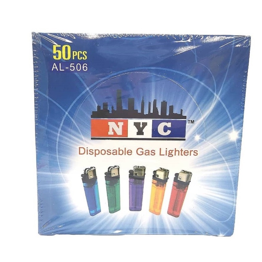 NYC Disposable Gas Lighter 1Box-50PCS | Shopee Malaysia