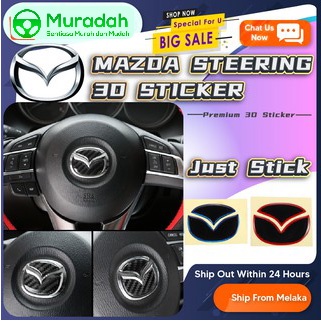 [ReadyStock]Mazda 5d Steering Sticker deco mazda 2 3 5 6 cx5 and etc ...