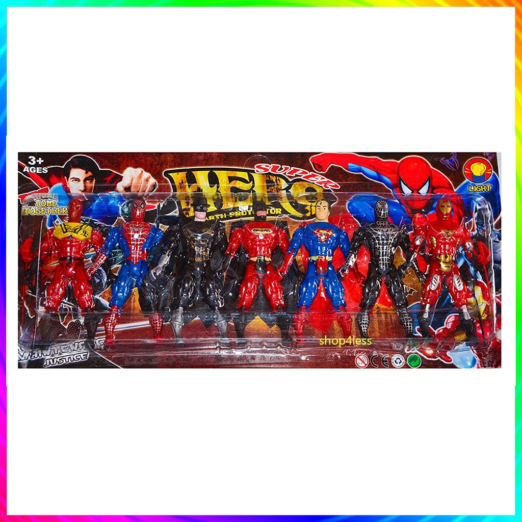 Super hero the earth protector (7 Figurine) Ready Stock | Shopee Malaysia