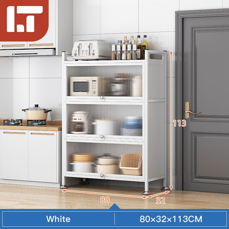 Dapur Kabinet Rak Dapur Kitchen Cabinet Microwave Oven Rack Multi-layer ...