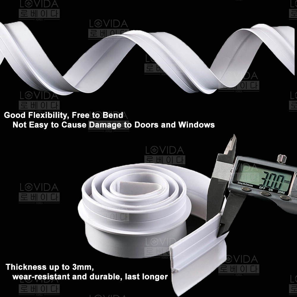 LOVIDA 1M Magic Door Gap Bottom Seal Guard Blocker Divider Gap PVC ...