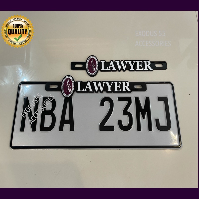 LAWYER Car Badge License Plate Emblem Accessories | Shopee Malaysia
