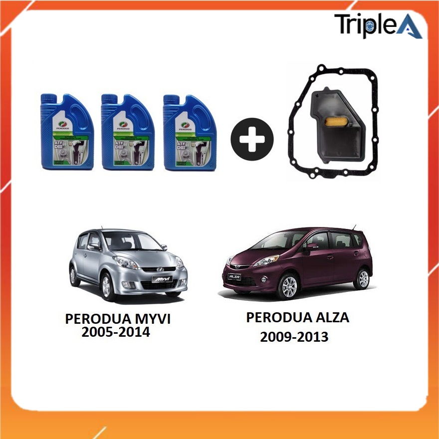 GENUINE PERODUA ATF D III D3 (3LITER)+ AUTO FILTER SET - GEARBOX ...