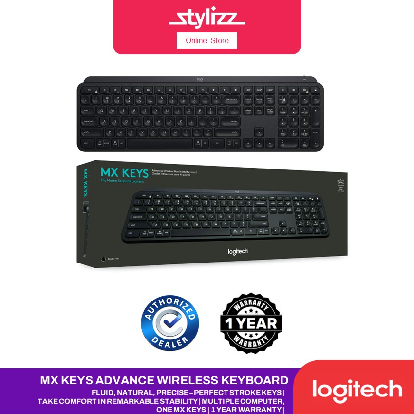 LOGITECH MX KEYS ADVANCE WIRELESS KEYBOARD | Shopee Malaysia