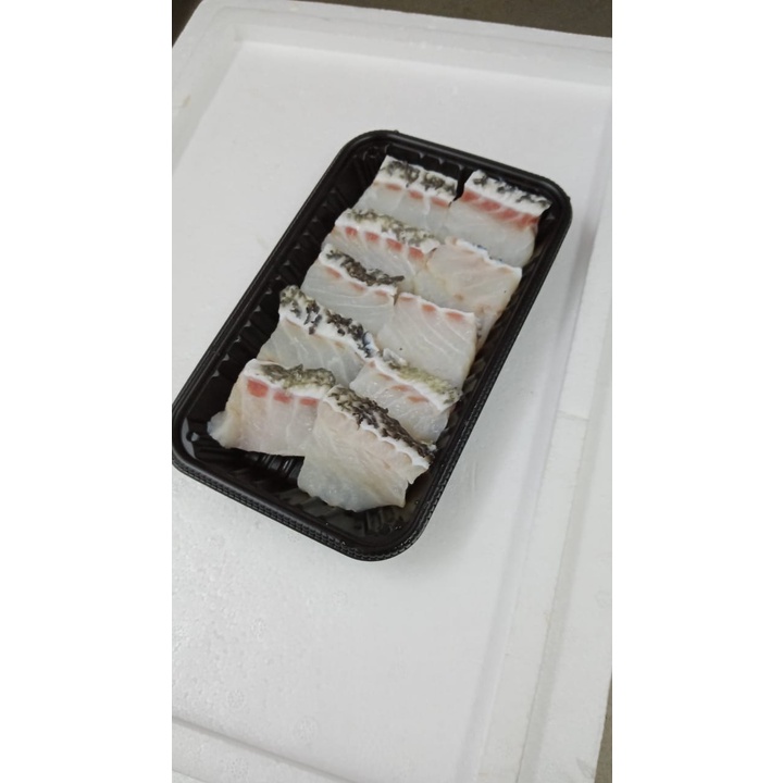 FISH - Giant Tiger Grouper Fish Thin Slice / Ikan Kerapu Hiris 200gm ...