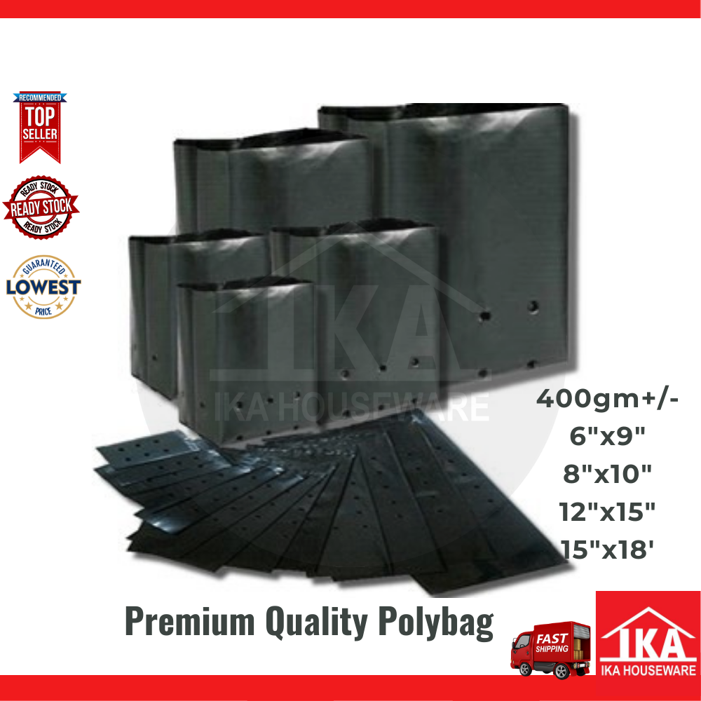Premium Quality UV Poly Bag Polybag / Nursery Plantation Bag 400g/pack ...