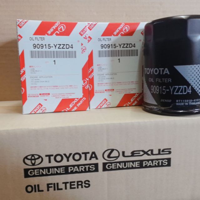 TOYOTA D4 OIL FILTER ORIGINAL 100 % 90915-YZZD4 HILUX, UNSER | Shopee ...