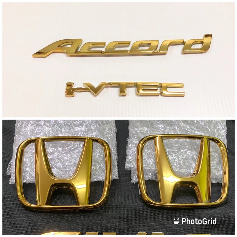 Honda Accord i vtec 2008 - 2020 gold logo emblem | Shopee Malaysia