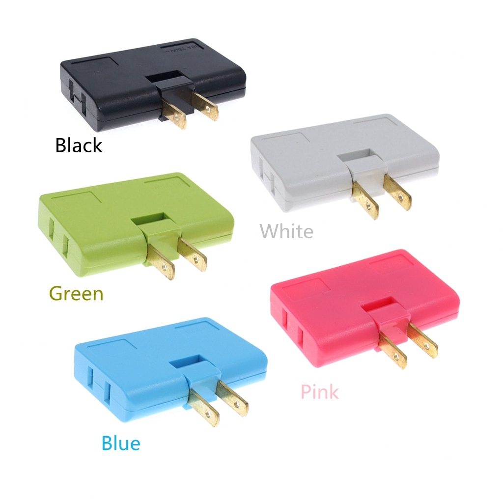 US 1-15p Male To 3-way Universal 2 Pin AC Power Travel Adapter Plug ...
