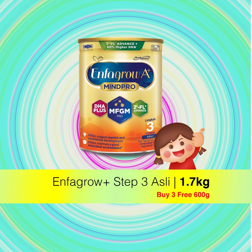 Enfagrow A+ Step 3 1.7kg Asli / Original | Shopee Malaysia