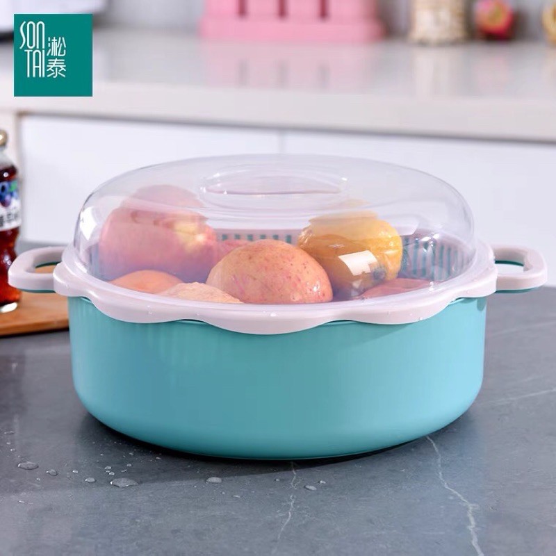 Double Layer Multipurpose Kitchen Basket Basin to Wash Drain Filter ...