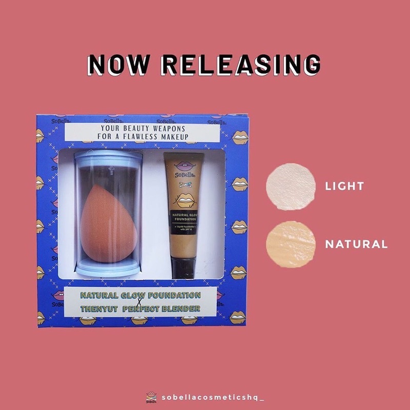 [READY STOCK] SOBELLA X THENYUT FOUNDATION 2IN1 ( FOUNDATION & SPONGE ...