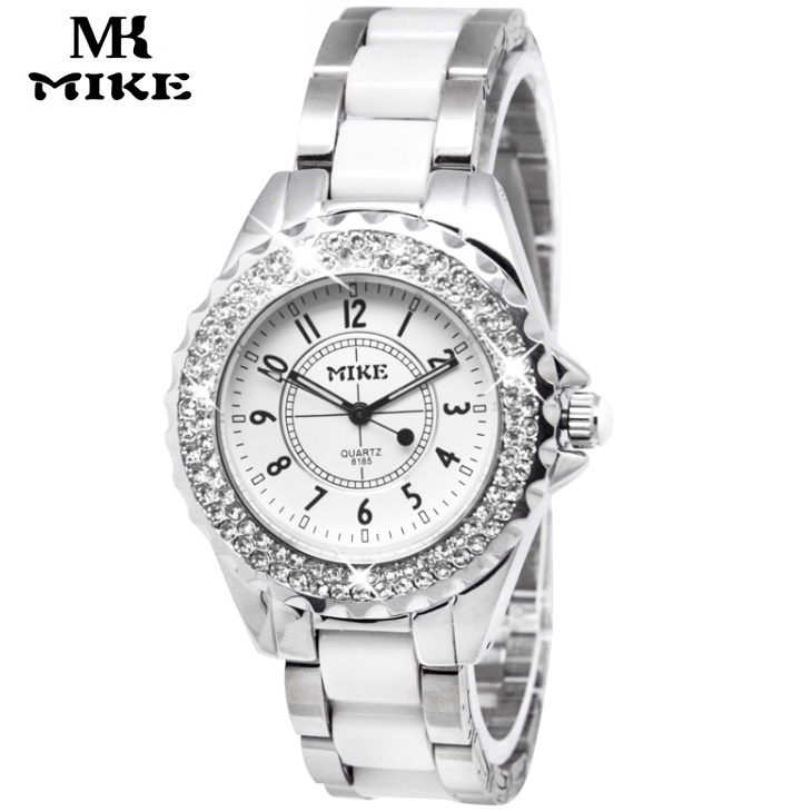 MIKE 8185 Women Fashion Stainless Steel Wristwatches Quartz Analog ...
