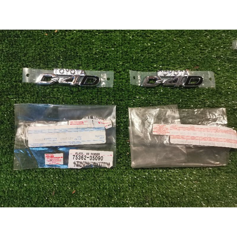 Emblem toyota D4D, toyota hilux SR / LN166. New original Japan | Shopee ...