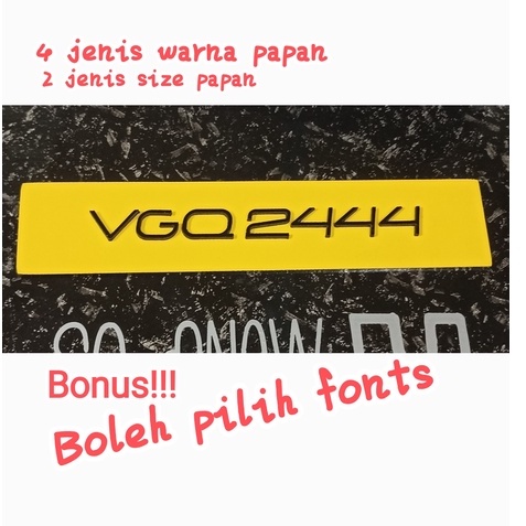3D Acrylic Motor plate | Shopee Malaysia