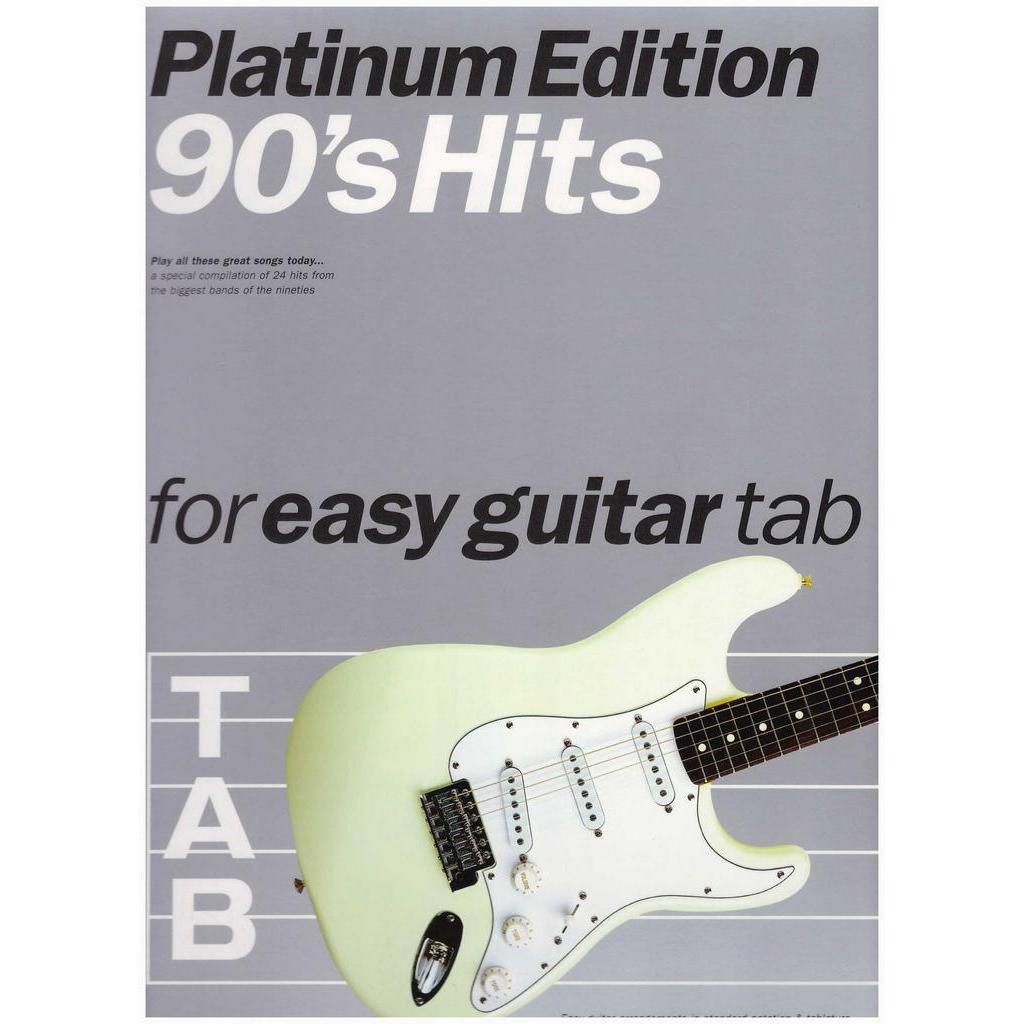 Platinum Edition 90's Hits For Easy Guitar Tab / Pop Song Book / Vocal ...