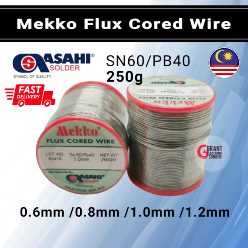 Mekko (ASAHI) Flux Cored Wire Solder Lead 0.6mm/ 0.8mm /1.0mm /1.2mm ...