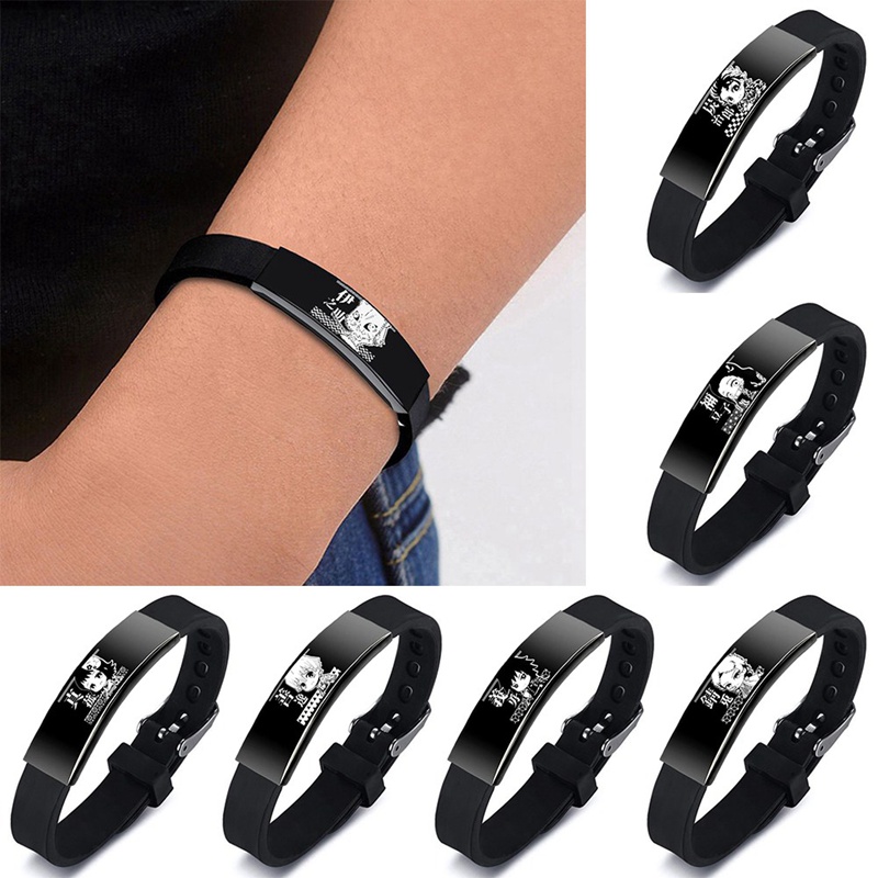 Anime Demon Slayer Kimetsu No Yaiba Cosplay Bracelets;Bangles Stainless ...