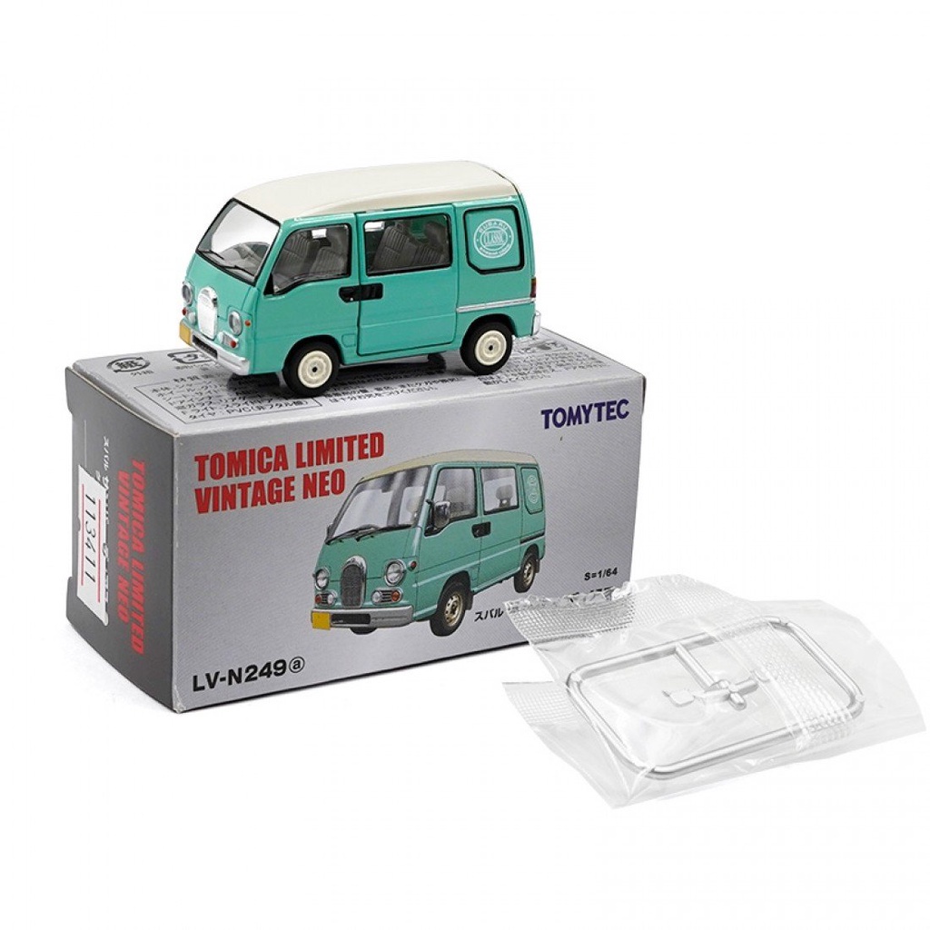 Tomytec 1/64 SUBARU SAMBAR DIAS CLASSIC GREEN WHITE LV-N249A DIECAST SCALE MODEL CAR TOMICA ...