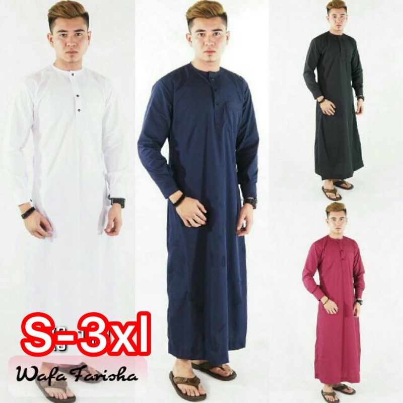 READY STOCK S-3Xl 🤝🤝JUBAH SIMPLE LELAKI MUSLIM TELUK BALENGA🤝🤝🤝🇲🇾🇲🇾🇲🇾 ...