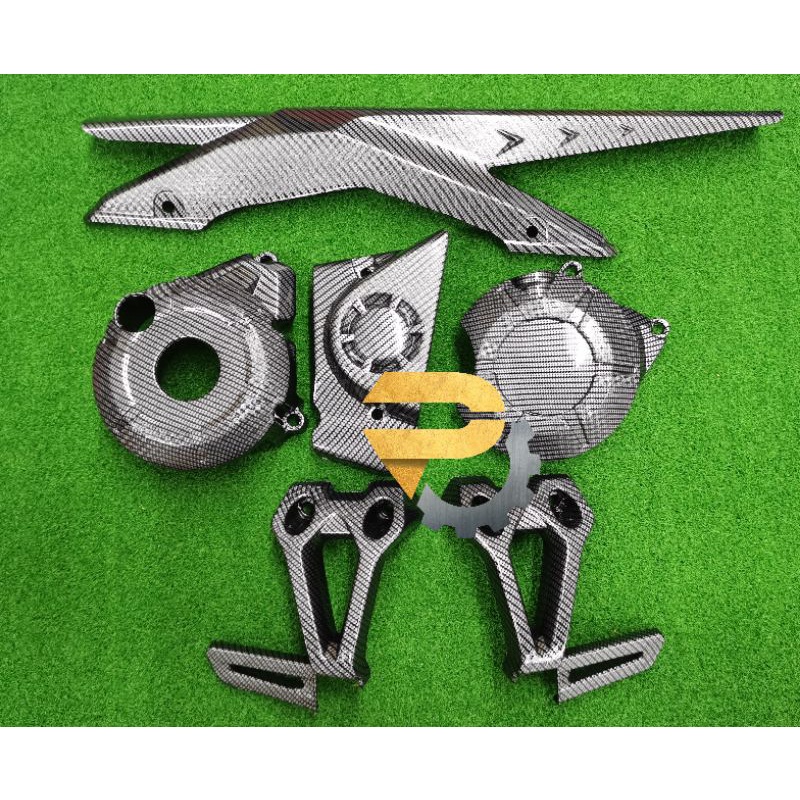 RS150R set Packages carbon 4 in 1 footrest cover engine side cover ...