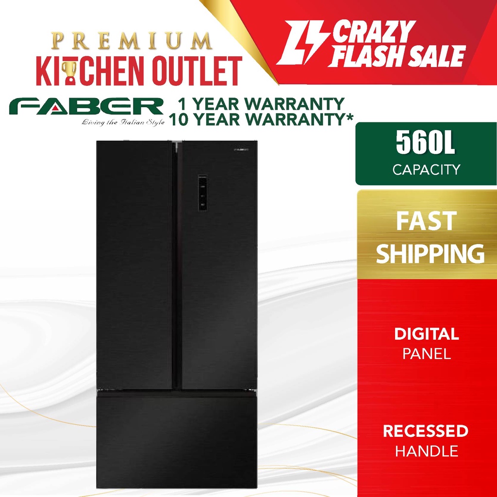 Faber 560L 3 Door Inverter Refrigerator | Dual Inverter | FRIGOR 3D ...