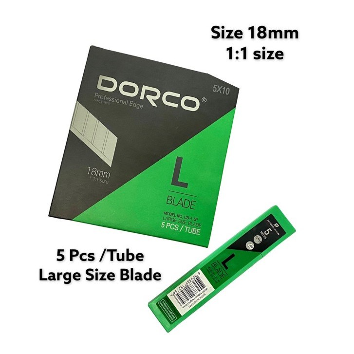 Dorco Cutter Blade Large CB-L 5P 5'S/Tube 10Tubes/Box | Shopee Malaysia