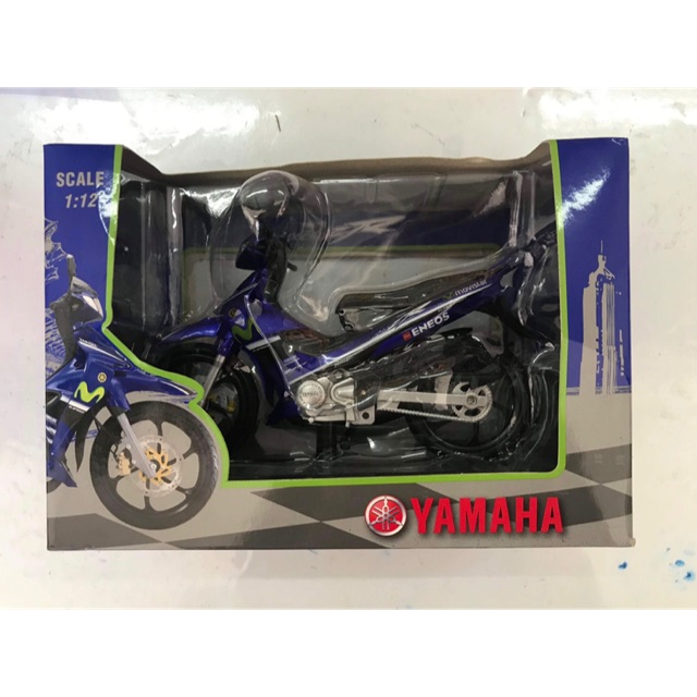 Yamaha 125zr y125zr 125z y125z 1:12 scale model toy miniature movistar ...