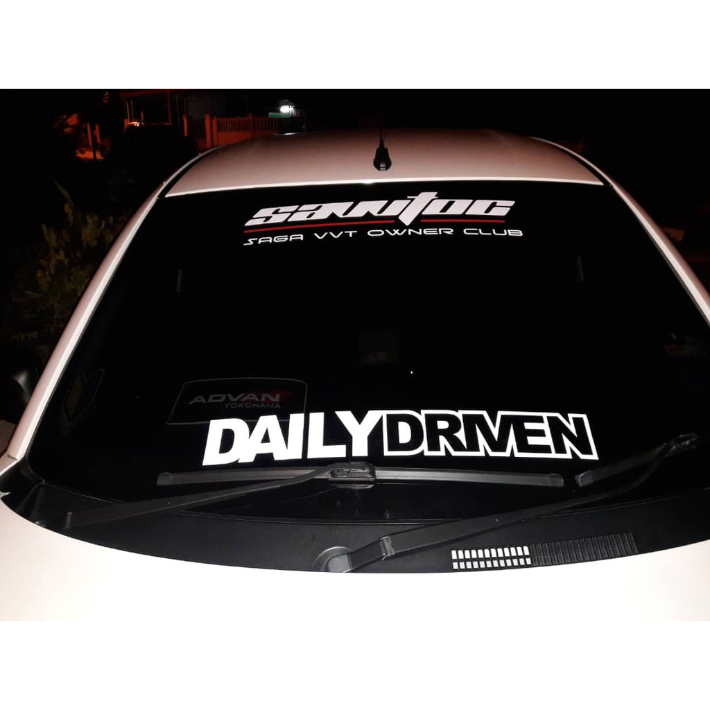 Sticker windscreen custom or pelbagai.. (design anda kami buat ...
