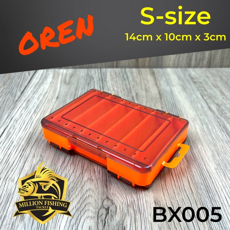 【BX005】𝐅𝐢𝐬𝐡𝐢𝐧𝐠 𝐓𝐚𝐜𝐤𝐥𝐞 𝐁𝐎𝐗 Double Side Open Lures Box Kotak Gewang Pancing Kotak Mancing 钓鱼用具盒子 ...