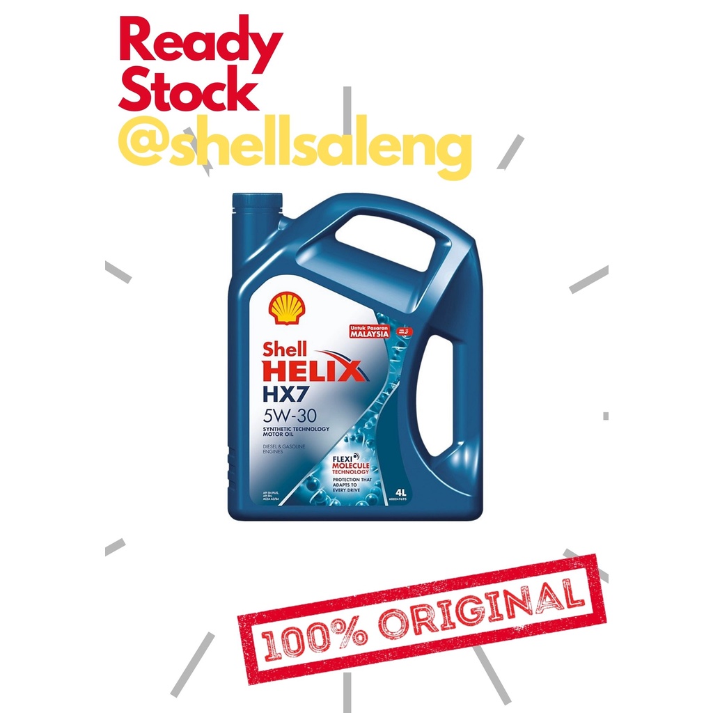 Shell Helix HX7 5W-30 Minyak Hitam Kereta | Shopee Malaysia
