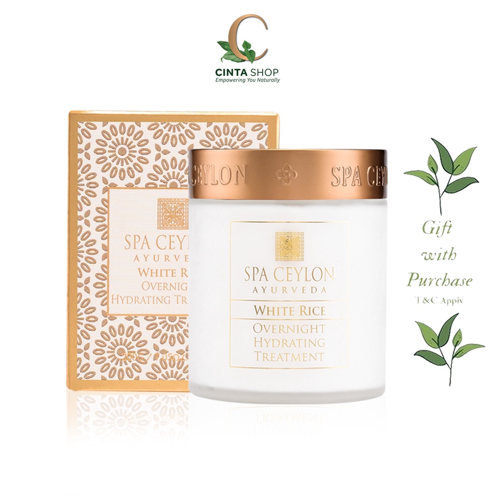 Spa Ceylon Ayurveda WHITE RICE Overnight Hydrating Treatment 200G ...